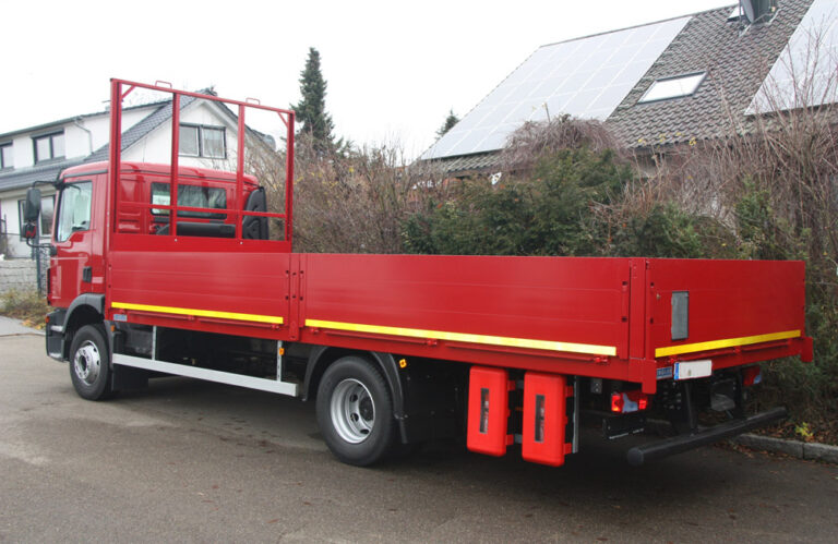 Pritschenaufbau MAN lackiert - Klingler Fahrzeugtechnik